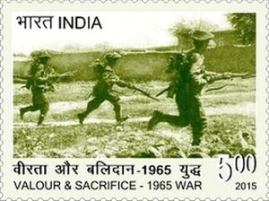 Stamp: Indian Army Soldiers (India(50th Anniversary of 1965 India ...
