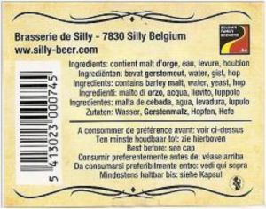 Drink Label: Bourbon Scotch Silly (Brasserie de Silly, BelgiumCol:BE ...