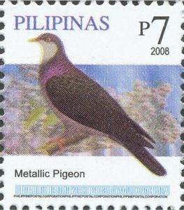Stamp: Metallic Pigeon (Columba vitiensis) (Philippines(Birds (2008 ...