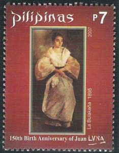 Stamp: La Bulakena, 1895 (Malacanang Palace) (Philippines(Juan Luna ...