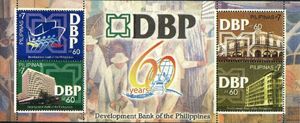 Stamp: Development Bank of the Philippines - 60th anniv. (Philippines ...