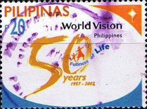 Stamp: WVDFP Anniversary Logo (Philippines(World Vision Development ...