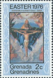 Stamp: Adoration of the Trinity, by Durer (Grenada Grenadines(Easter ...