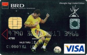 Bank Card: Gheorghe Hagi (Brd Groupe Societe Generale, RomaniaCol:RO-VI ...