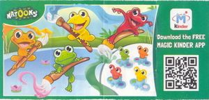 Meal Toy: Yellow Frog (Kinder Surprise, Worldwide) (Kinder - Natoons ...
