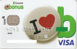 Bank Card: Garantı Bonus-trink (Garanti Bankası, Türkiye (Turkey)Col:TR ...