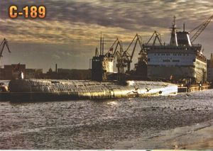 Postcard: Submarine S-189 (Russia(- Museum — Submarine S-189) Col:RU-006995
