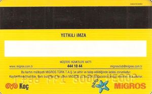 Functional Card: Migros Club (Shops - Supermarkets, Türkiye (Turkey ...