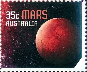 Stamp: Mars (Australia) (Our Solar System) Mi:AU 4359A,Yt:AU 4195,Sg:AU ...
