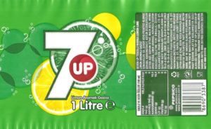 Etiqueta de bebida: 7Up-Limon Aromalı Gazoz (Fruko Meşrubat San.Ltd.Şti., Turquía) (Gazoz) Col ...