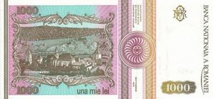Banknote: 1,000 Lei (Romania(1991-1994 Issue) Wor:P-101Аa