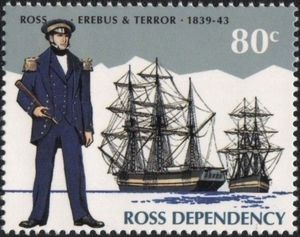 Stamp: James Clark Ross (1800-1862) - Erebus and Terror (Ross ...