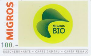 Gift Card: Migros Bio (Migros, Switzerland(Migros) Col:CH-MIG-0219-100