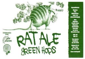 Drink Label: Rat Ale Green Hops (Brouwerij Hommeles, Netherlands) Col ...