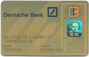 Bank Card: Deutsche Bank - ec 97 (Deutsche Bank, Germany, Federal ...