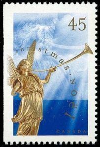 Stamp: Angel of Last Judgement (Canada(Christmas (1998), Statues of ...