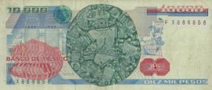 Banknote: 10,000 Pesos (Mexico) (1985-1991 Issue) Wor:P-89a.4