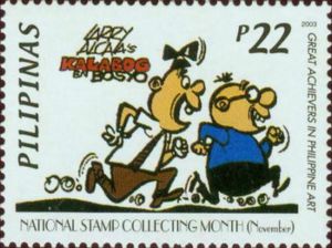 Stamp: Kalabog En Bosyo by Larry Alcala (Philippines(Great Achievers in ...