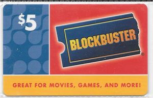 Gift Card: Blockbuster Movie Card (Blockbuster, United States of ...
