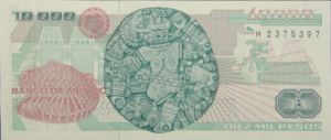 Banknote: 10,000 Pesos (Mexico(1985-1991 Issue) Wor:P-90a.4