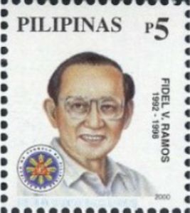 Stamp: Fidel V. Ramos (born 1928) (Philippines(Presidents of the ...