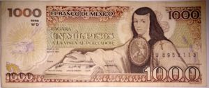 Banknote: 1,000 Pesos (Mexico) (1983-1984 Issue) Wor:P-81a.13