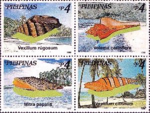 Timbre: Philippine Shells (Philippines(Shells) Mi:PH 2974-2977,Sn:PH ...
