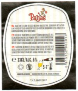 Drink Label: Paljas Blond (Brouwerij Henricus, BelgiumCol:BE-BEER-003303