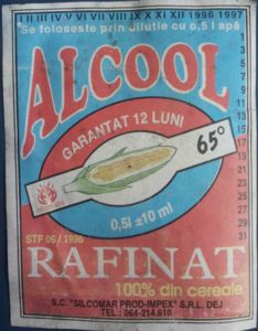 Drink Label: Alcool Rafinat (Silcomar Prod-Impex Dej, RomaniaCol:RO ...