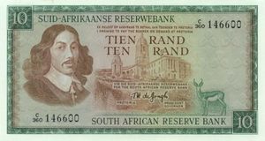 Banknote: 10 Rand (South Africa(1966-1976 ND Issue) Wor:P-114c