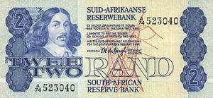 Banknote: 2 Rand (South Africa(1973-1994 ND Issue) Wor:P-118a.1