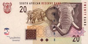 Banknote: 20 Rand (South Africa(2005-2010 Issue) Wor:P-129a 💴