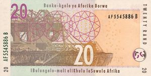 Banknote: 20 Rand (South Africa(2005-2010 Issue) Wor:P-129a