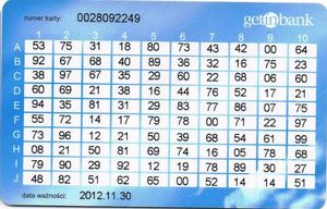 Bank Card: Snowboard (Getin Noble Bank, PolandCol:PL-GM-0037.01