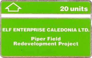 Phonecard: Elf Enterprise Caledonia Ltd (Oil Rigs, United Kingdom of ...
