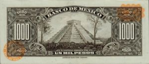 Banknote: 1,000 Pesos (Mexico) (1946-1978 Issue) Wor:P-52t.4