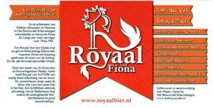 Drink Label: Royaal van Fiona (Brouwcafé, NetherlandsCol:NL-BEER-002472