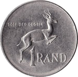 Coin: 1 Rand (South Africa(1961~1994 - First Republic - Circulation ...