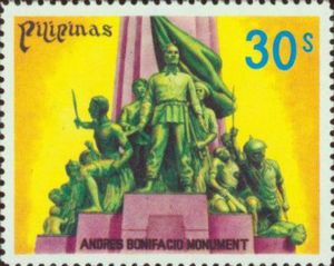 Stamp: Andres Bonifacio Monument, by Guillermo Tolentino (PhilippinesMi ...