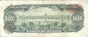 Banknote: 10,000 Pesos (Mexico) (1978-1980 Issue) Wor:P-72a.6