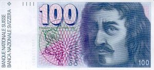 Banknote: 100 Franken (Switzerland) (1975-1993 Issue National Bank) Wor ...