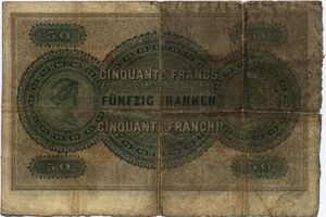 Banknote: 50 Franken (Switzerland) (Specialized Issues) Wor:P-S205