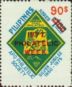 Stamp: APO Philatelic Society - Philatelic Week - Surch and opt ...