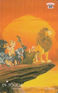 Phonecard: Disney: Lion King (InTouch - GTS, Belgium(InTouch Telecom ...