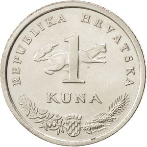 Coin: 1 Kuna (Luscinia megarhynchos)(Latin: even years) (Croatia) (1991 ...