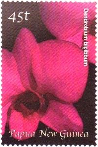 Stamp: Dendrobium bigibbum (Papua New Guinea(Orchids 2002) Mi:PG 944,Sn ...