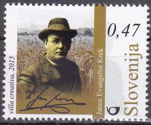 Stamp: 150th Anniversary of Janez Evangelist Krek (SloveniaMi:SI 1177 ...