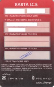 Functional Card: Orlen Club Vitay (Filling Stations, Poland(Orlen) Col ...