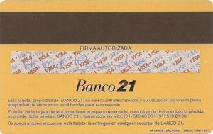 Bank Card: Banco 21 (Banco 21, SpainCol:ES-VI-0535
