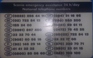 Functional Card: Scania Emergency Assistance (Car Assistance and Auto ...